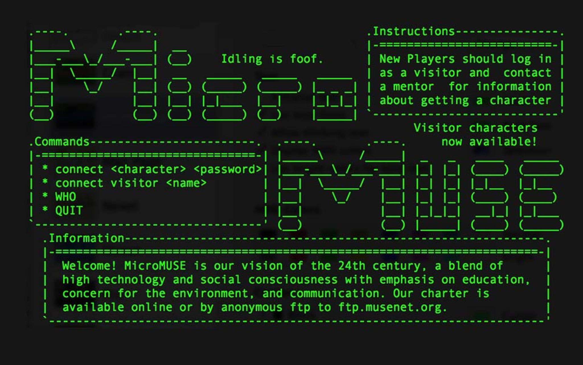Before Minecraft or Snapchat, there was MicroMUSE | Aeon Essays