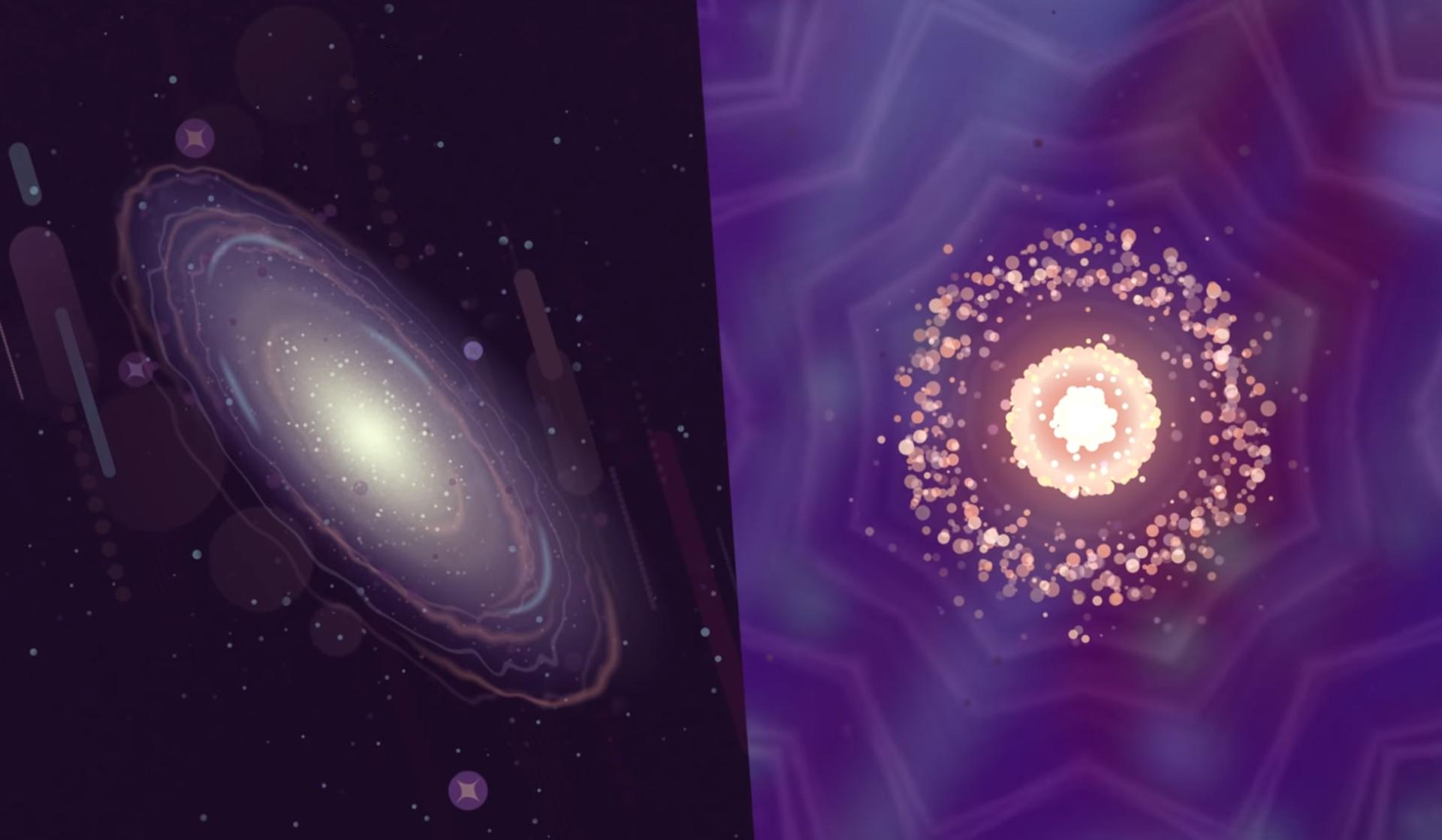 ‘Moving paintings’ evoke a quantum particle collision at the Large ...