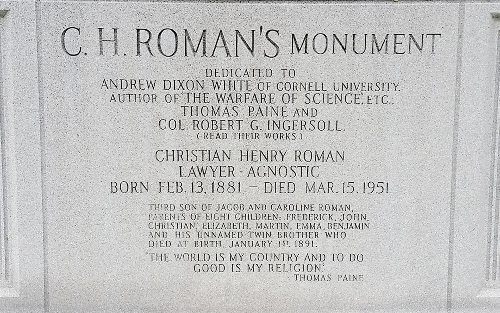 Why atheists erect monuments to honour freedom and reason | Aeon Essays